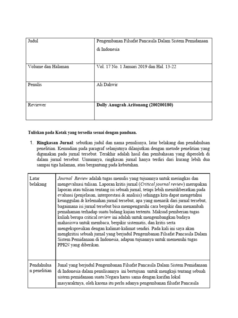 Review Ulang Filsafat Pancasila Efraim | PDF
