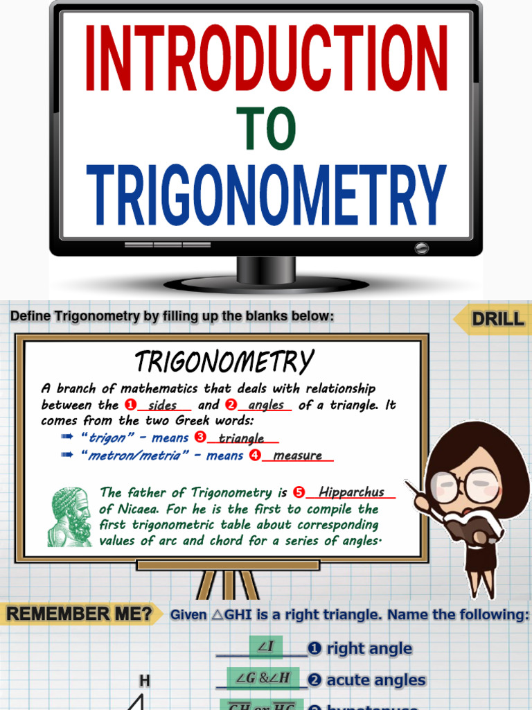 Introduction Trigonometry Six Trigonometric Ratios | Download Free PDF ...