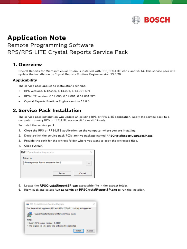 RPS Crystal - Reports SP - Application - Note | PDF | Installation ...