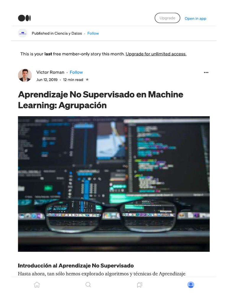 Aprendizaje No Supervisado en Machine | PDF