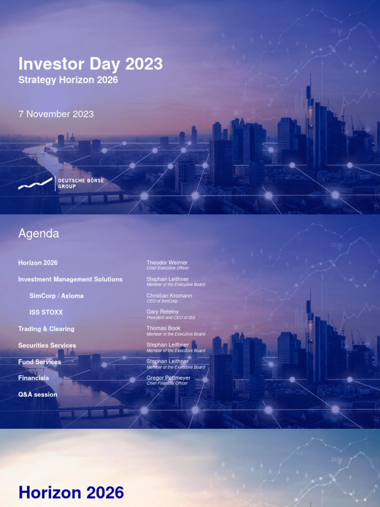 Presentation Investor Day 2023 en (1) | PDF | Investing | Investment ...