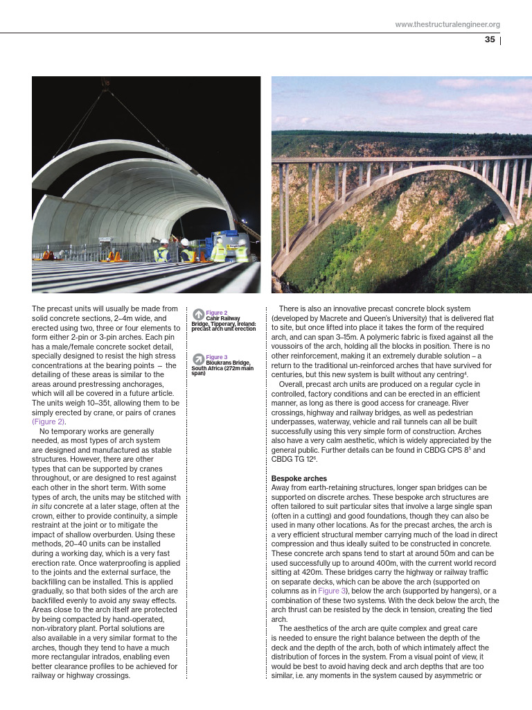 No. 8: Concrete Bridge Construction Methods - Arches and Frames | PDF ...