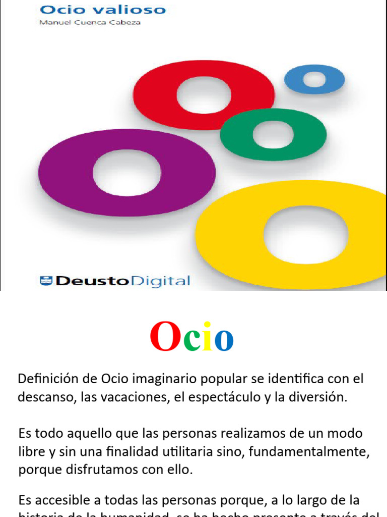Ocio: Definición y Dimensiones Clave | PDF | Ocio | Felicidad