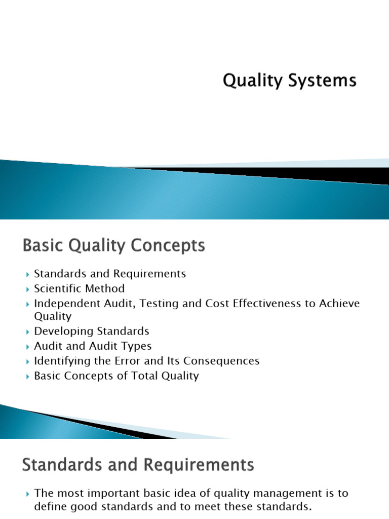 QM Chapter 5 Quality Systems | PDF | Iso 9000 | Audit