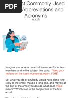 30 Common Email Abbreviations & Acronyms You Should Know | PDF ...