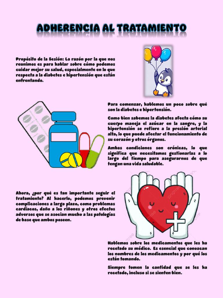Adherencia Al Tratamiento | Descargar gratis PDF | Hipertensión | Diabetes