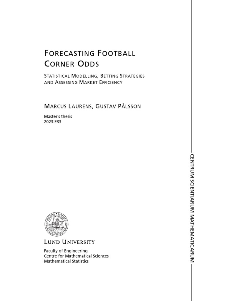 Forecasting Football Corner Odds | PDF | Odds | Linear Regression