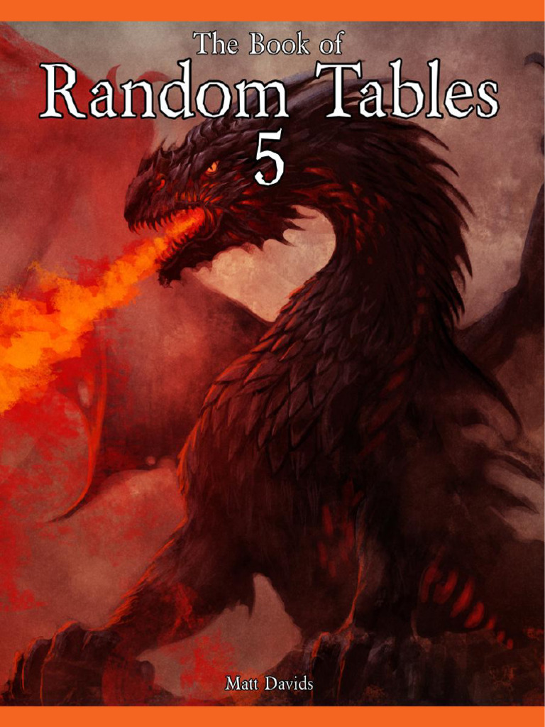 RPG Random Tables Guide | PDF | Tabletop Role Playing Game | Role ...
