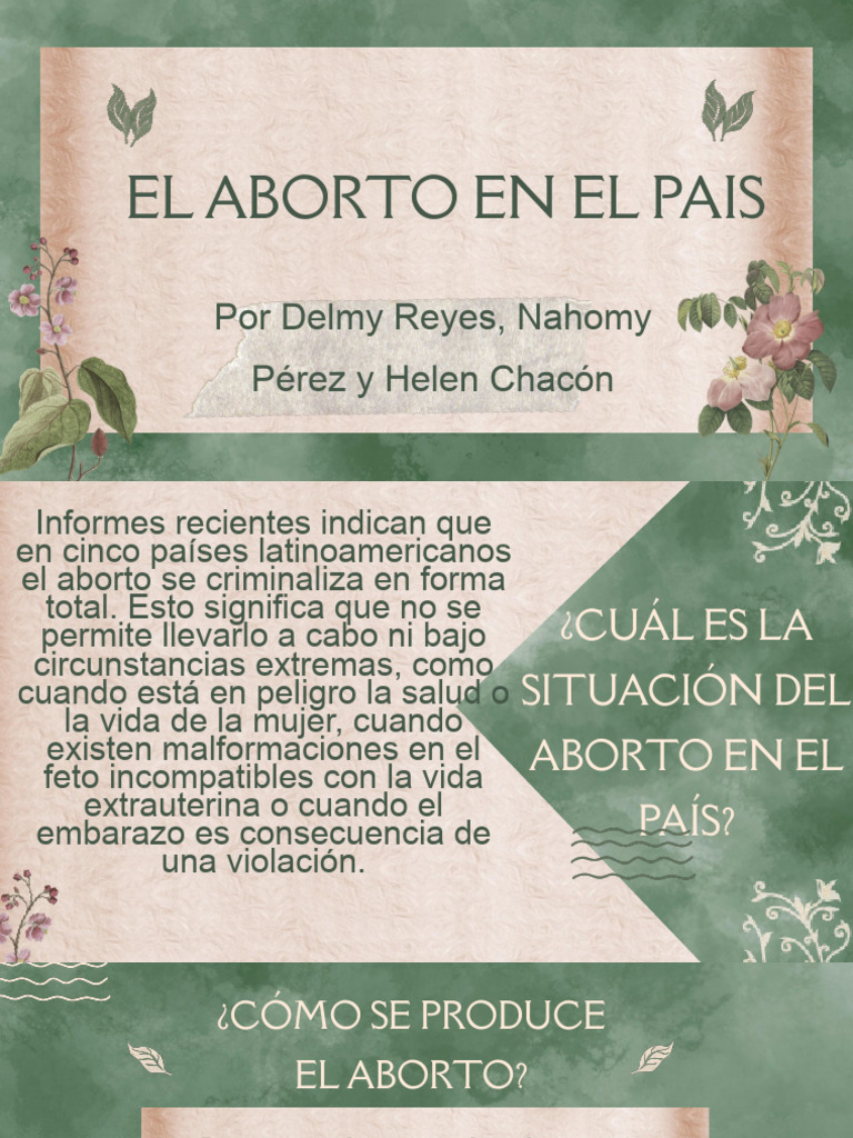 Situación del Aborto en El Salvador | PDF | Aborto | El embarazo