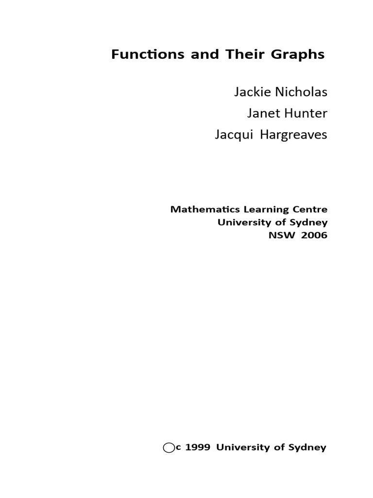 Functions and Graphs | PDF | Function (Mathematics) | Polynomial