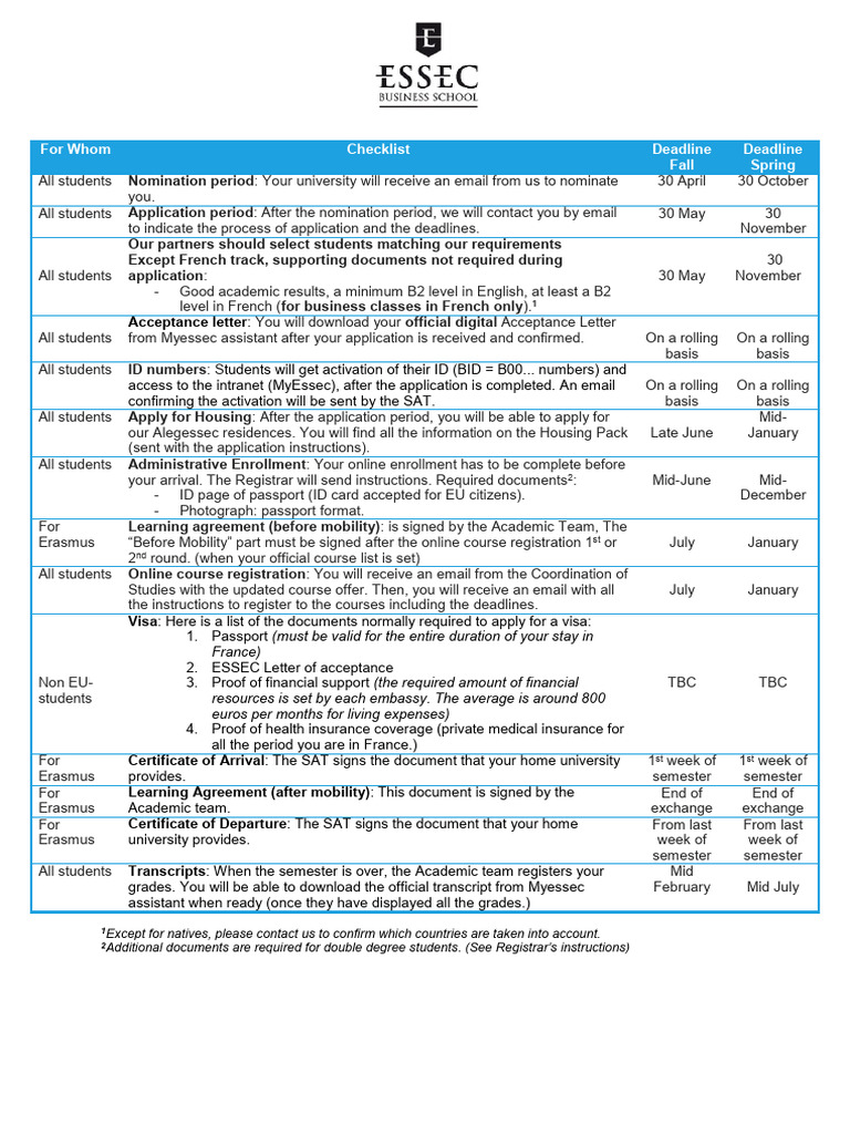 MyESSEC Intranet Student Guide | PDF | Travel Visa | Government And ...