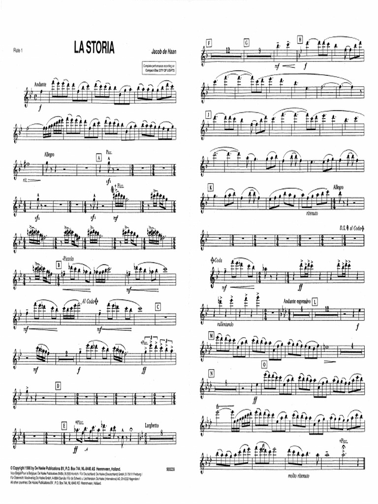 LA STORIA - Jacob de Haan - PARTS | PDF