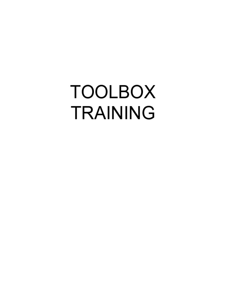 Toolbox Topics English & Spanish | PDF | Occupational Safety And Health ...