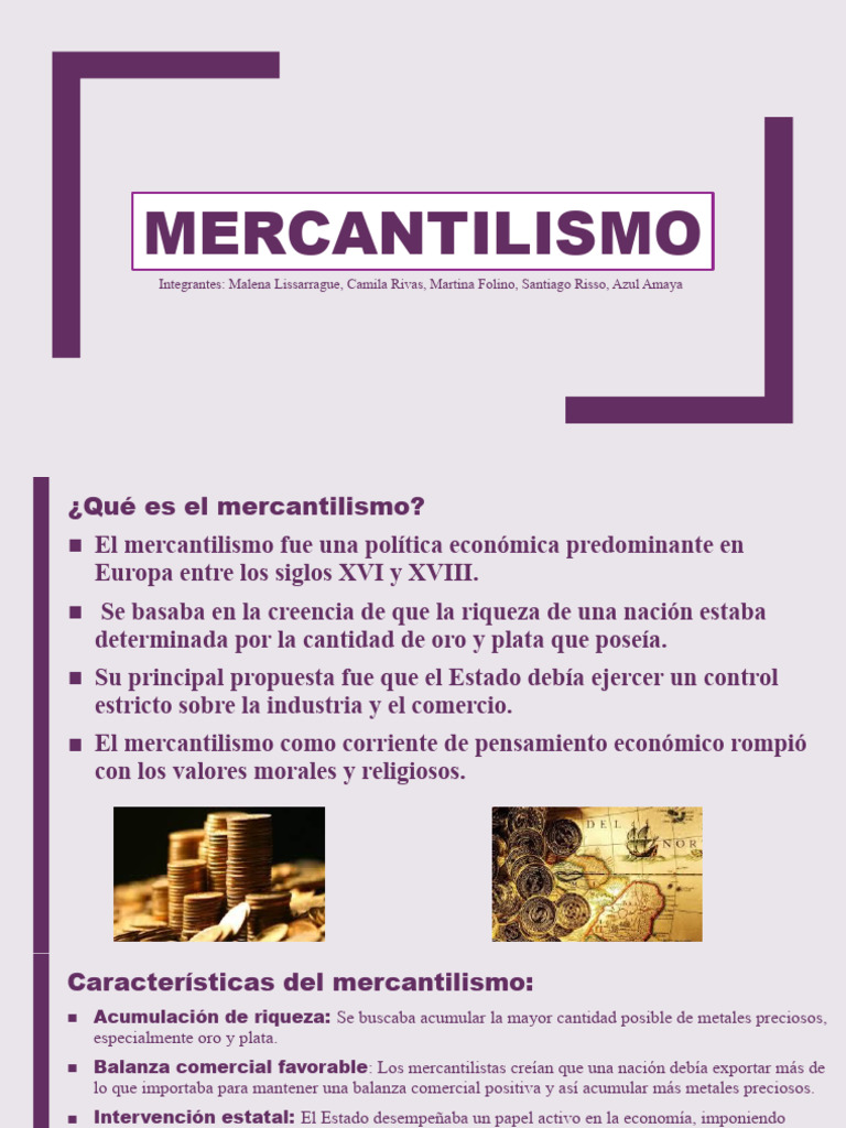 MERCANTILISMO | PDF | Mercantilismo | Riqueza