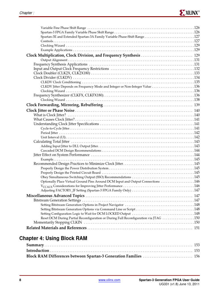 Chapter 4: Using Block RAM: 8 Spartan-3 Generation FPGA User Guide | PDF | Computer Engineering ...