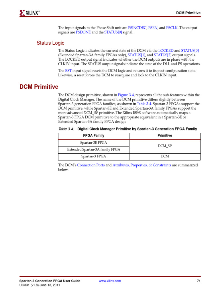 DCM Primitive: Status Logic | PDF