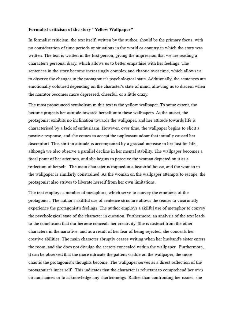 Formalist Criticism of The Story | PDF | Psychological Concepts | Psychology