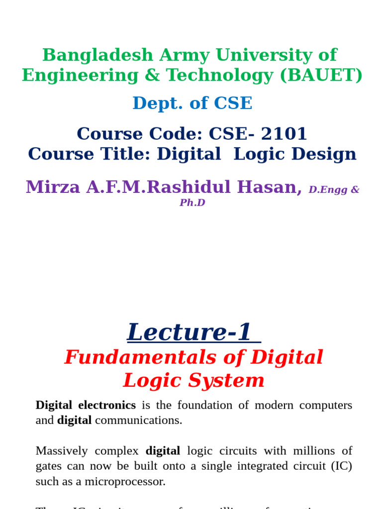 Bangladesh Army University of Engineering & Technology (BAUET) | PDF | Decimal | Computing