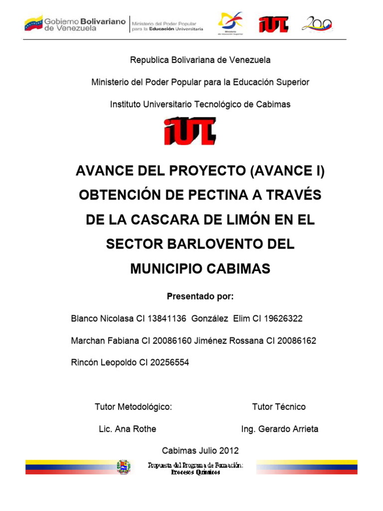 Proyecto Avace 1 | PDF | Desarrollo sostenible | Sustentabilidad