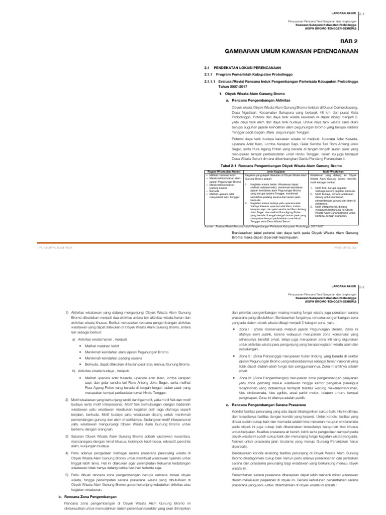 Bab 2 Gambaran Umum KWS Perencanaan | PDF