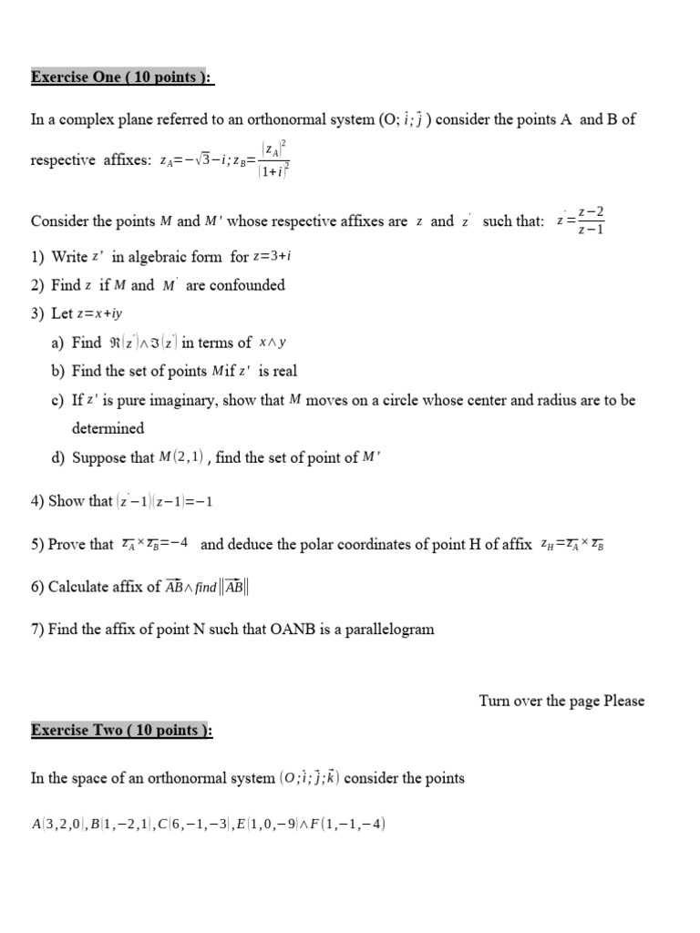 G11S-complex+cross Product | PDF | Line (Geometry) | Mathematical Analysis