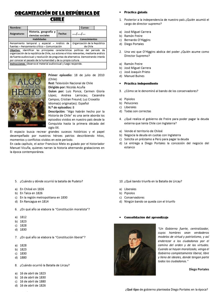 Organización Política de Chile: Análisis Histórico | PDF | Chile