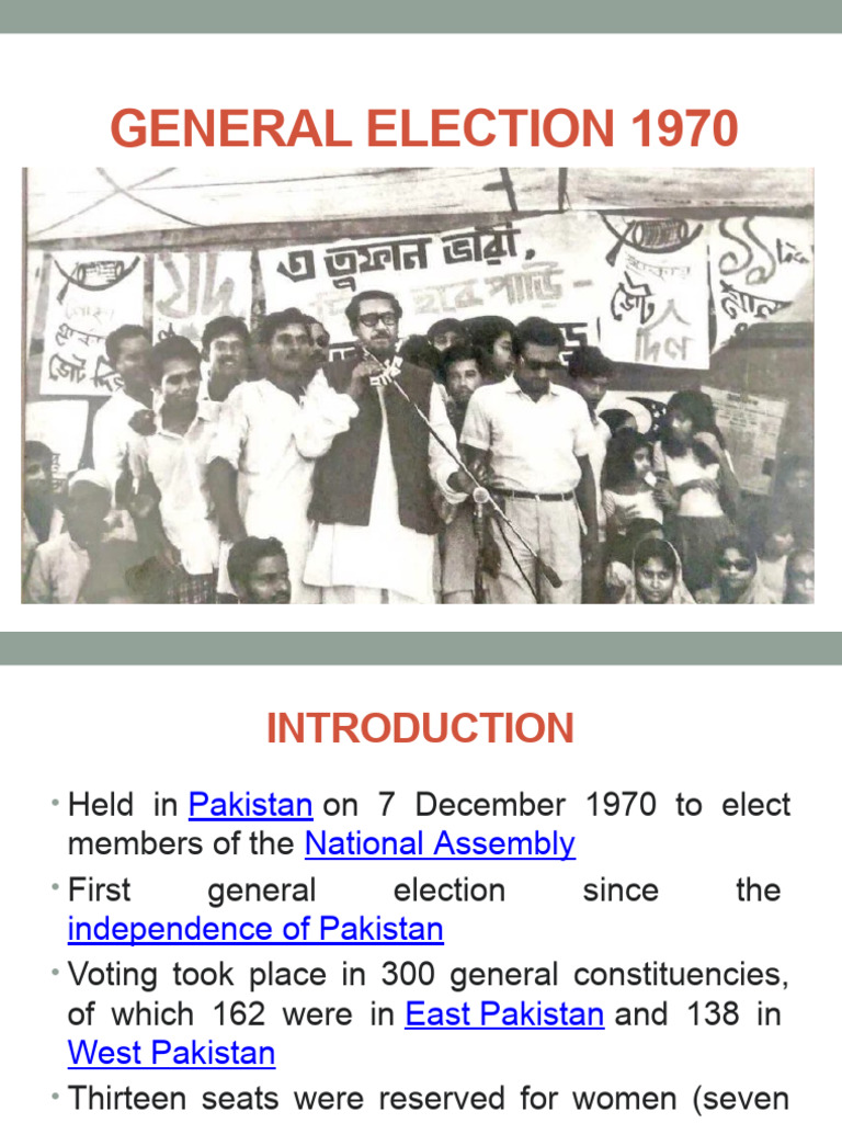 1970 Pakistan General Election Overview | PDF