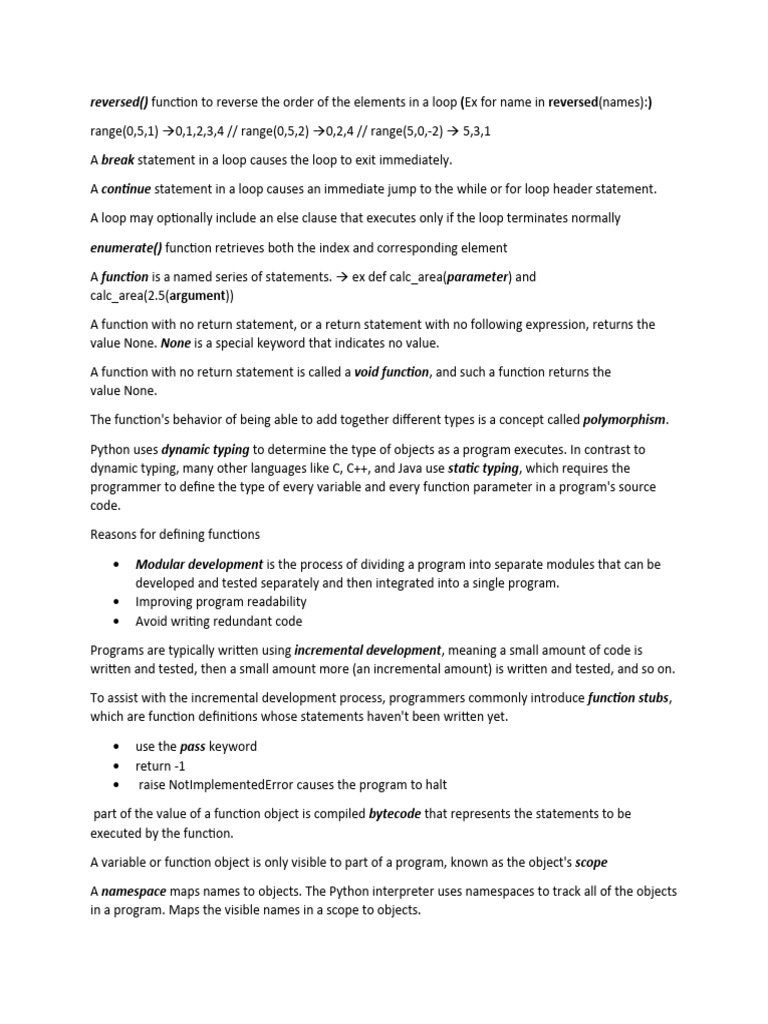 Midterm 2 Cheat Sheet | Download Free PDF | Control Flow | Scope ...