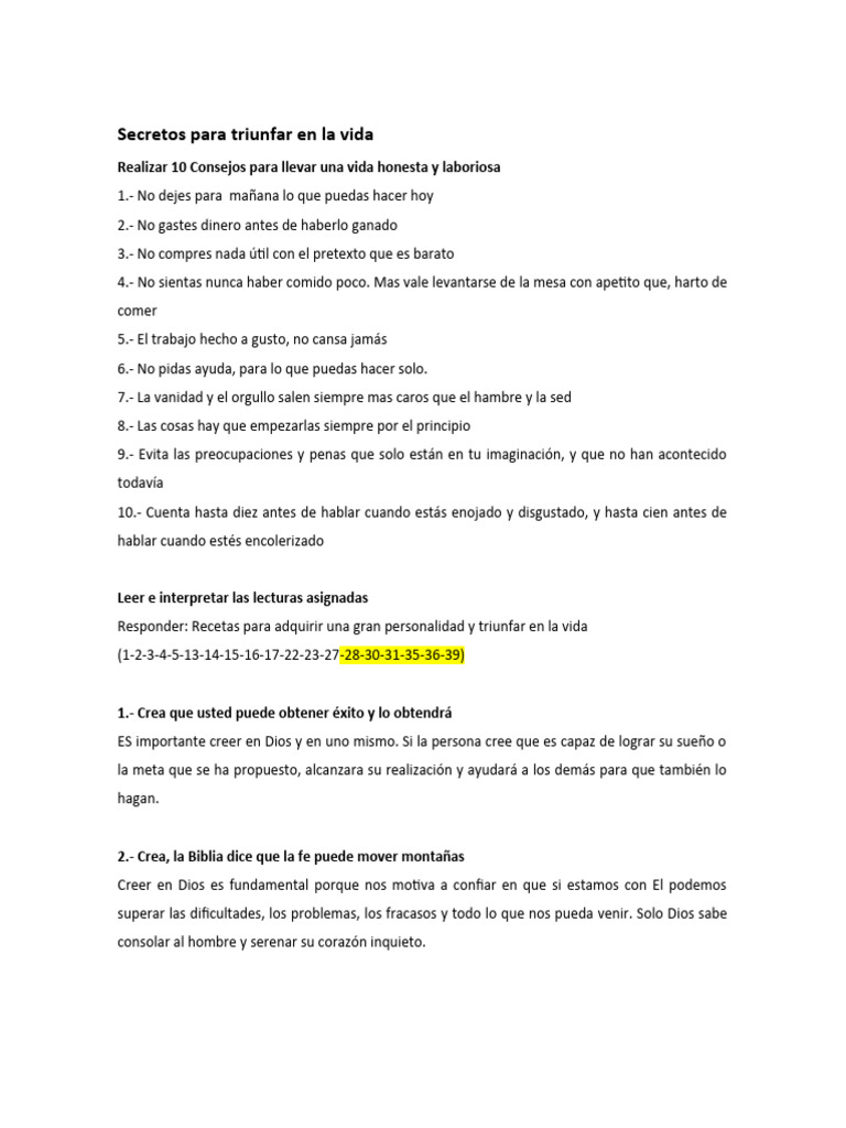 Secretos para Triunfar en La Vida | PDF | Albert Einstein | Dios