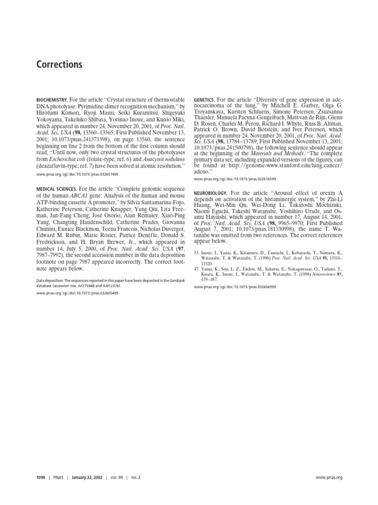 PNAS 2001 Komori 13560 5 | PDF | Active Site | Alpha Helix