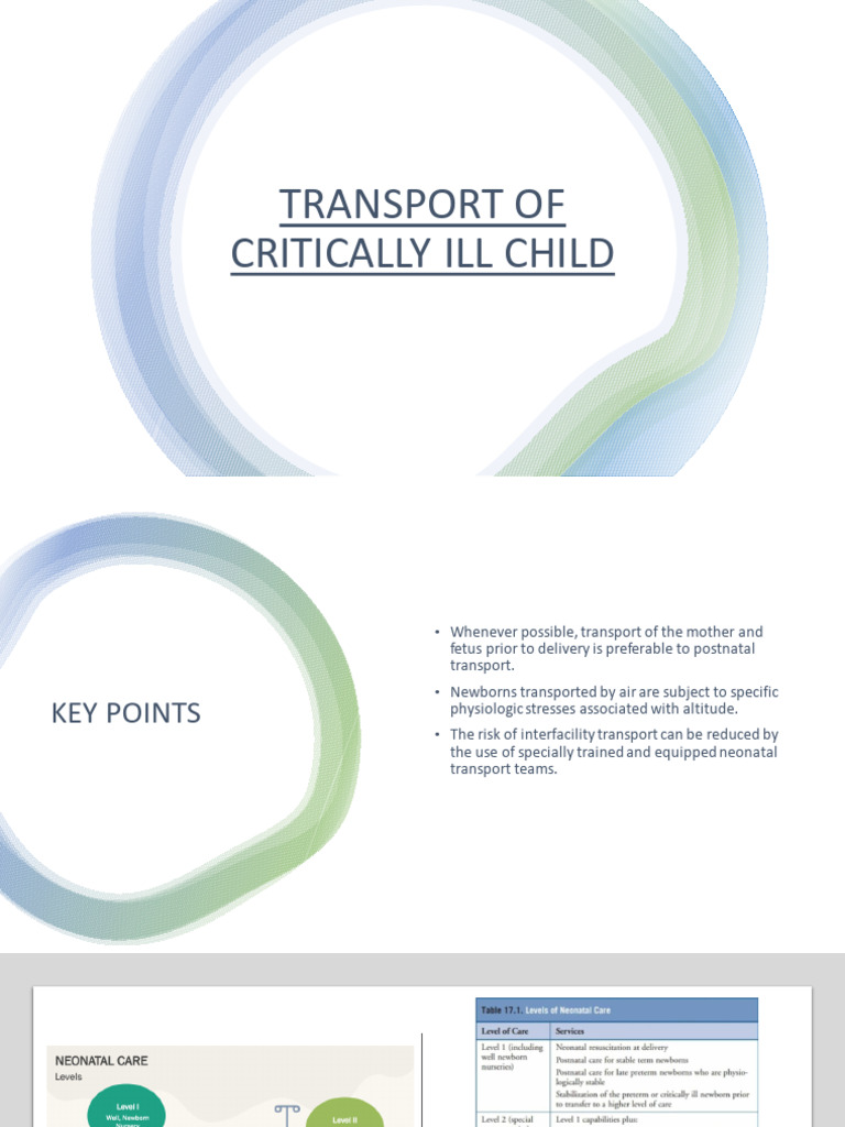 Neonatal Transport Guidelines and Protocols | PDF | Neonatal Intensive ...