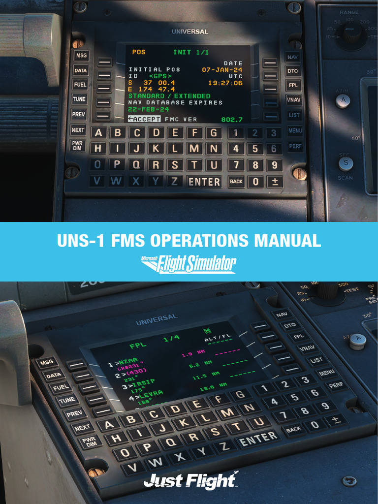 UNS-1 - FMS - MSFS - Manual 2 | PDF | Aviation