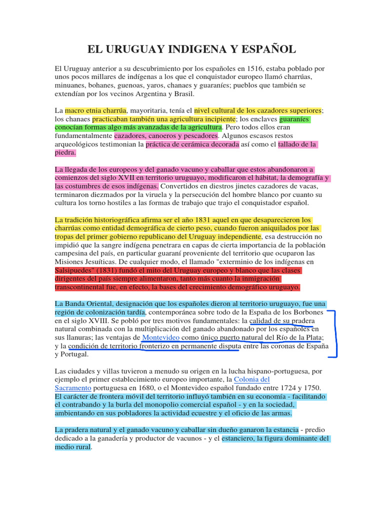 Historia del Uruguay Indígena y Colonial | PDF | Uruguay