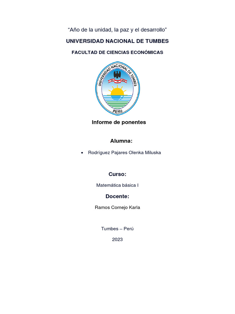 Informe de Ponentes | PDF | Science
