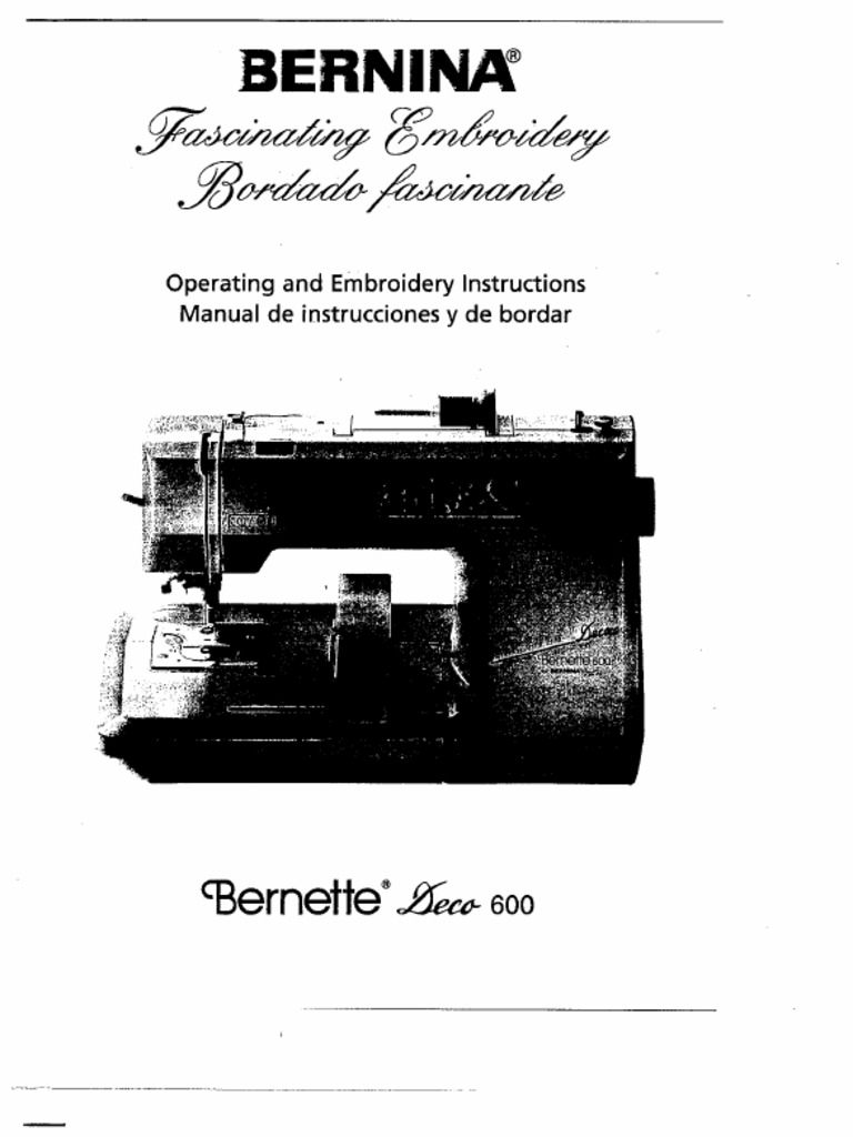 Bernette Deco 600 Manual 02 | PDF