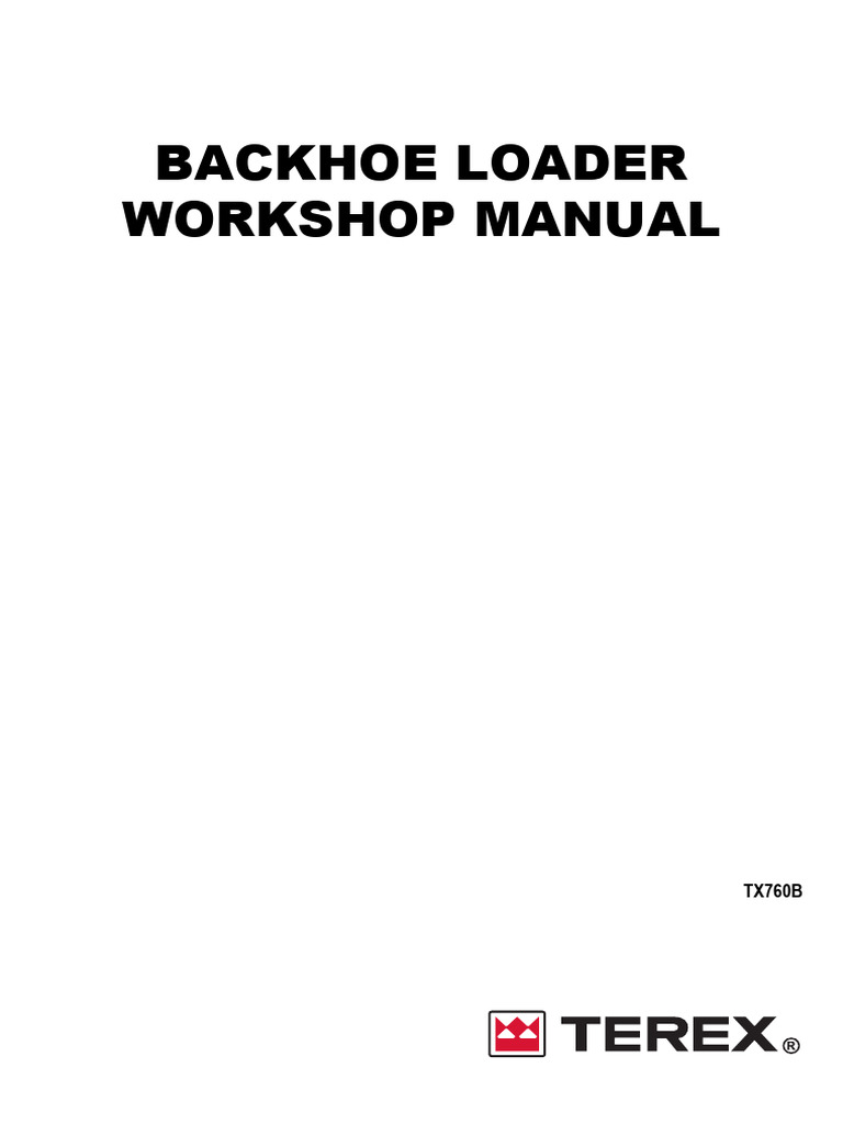 Terex TX760B Service Manual | PDF | Steering | Axle