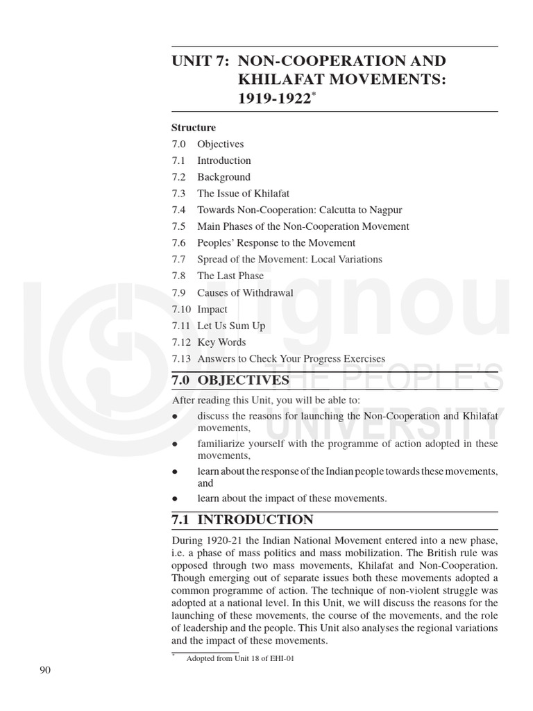 Non-Cooperation Movement | PDF | Mahatma Gandhi | British Raj