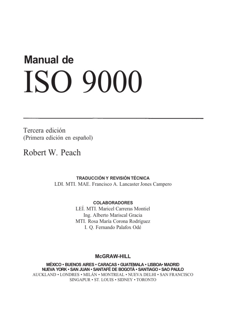 Iso9000 Imprimir Pdf Calidad Comercial Iso 9000