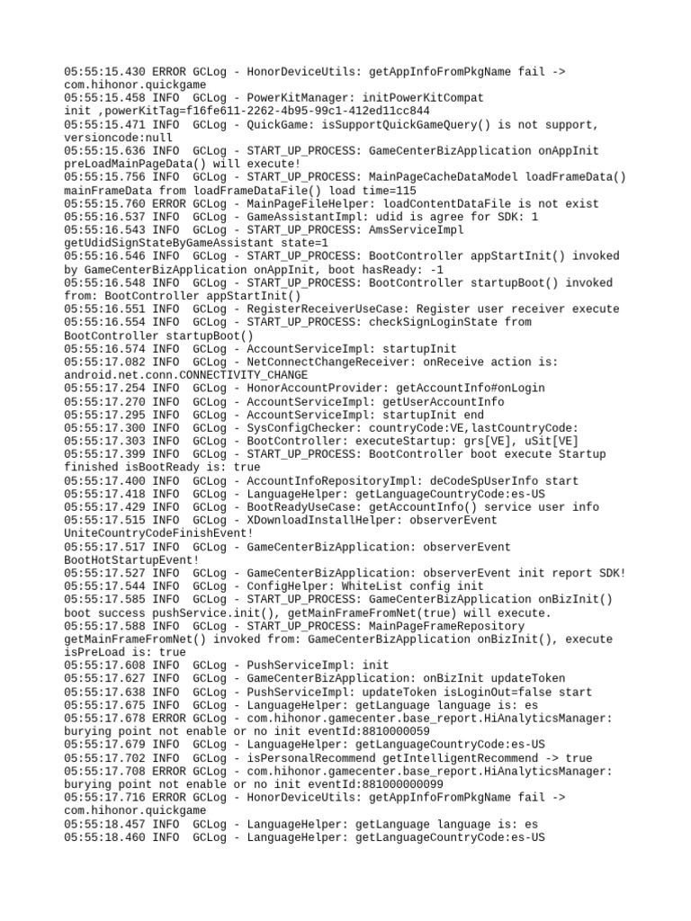 Honor Device App Initialization Errors | PDF | Computing | Software