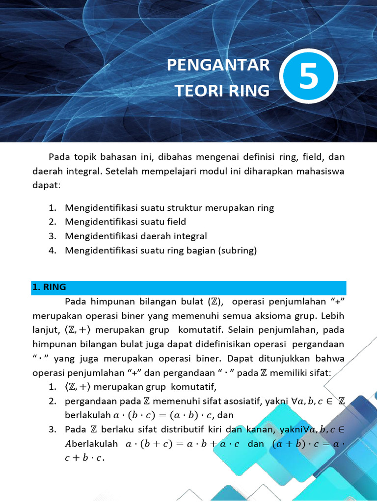 Materi T5 Pengantar RingA5 | PDF