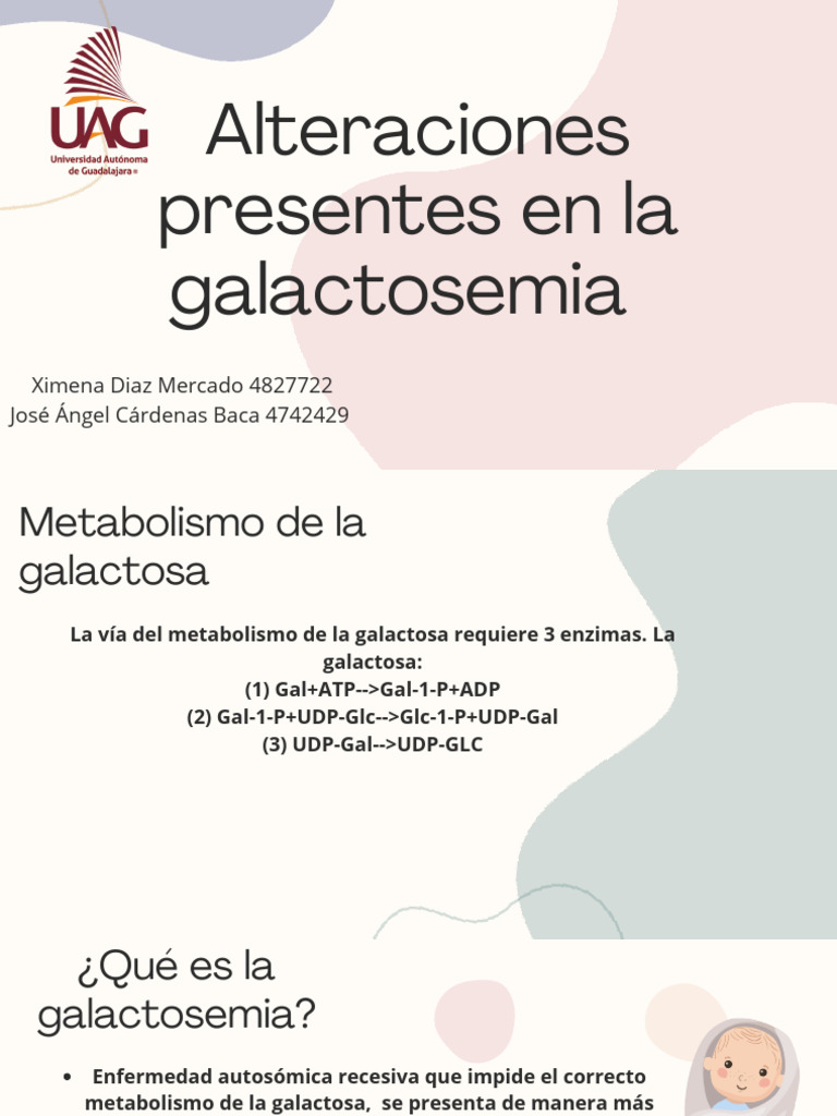 Alteraciones en la Galactosemia GPC | PDF | Medicina CLINICA ...