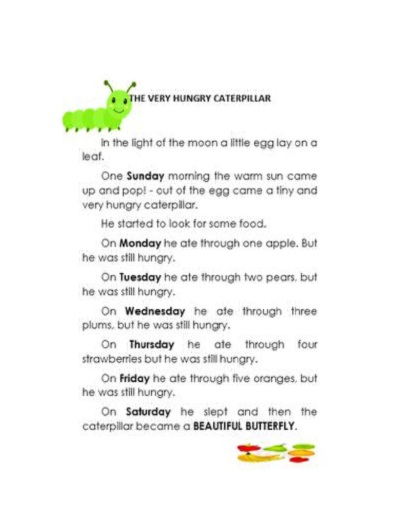 Hungry Caterpillar | PDF