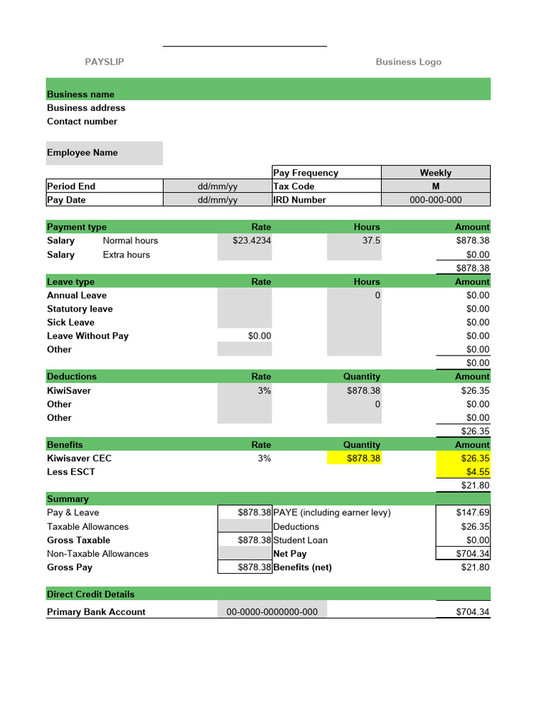 Smartly Payslip Calculator Template - FY23 | PDF | Employee Relations ...