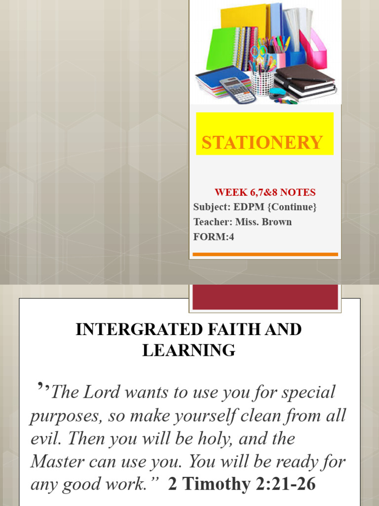 Edpm Stationery Presentation 2 | PDF | Envelope | Paper