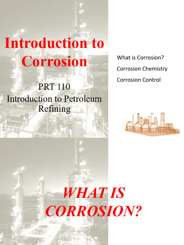 03-Introduction To Corrosion | PDF | Corrosion | Electrochemistry