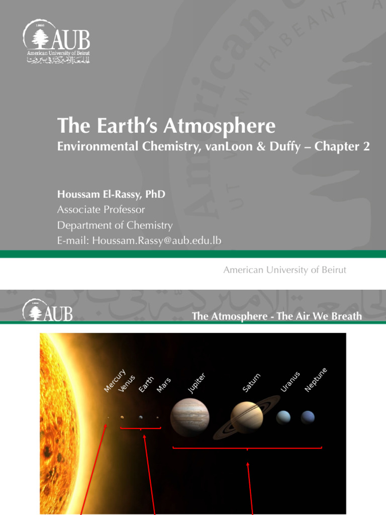 Chapter 2-The Earths Atmosphere | PDF | Gibbs Free Energy | Atmosphere ...