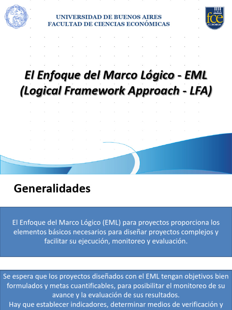 11 DG Enfoque Del Marco Lógico Lfa Uba 2020 | PDF | Planificación
