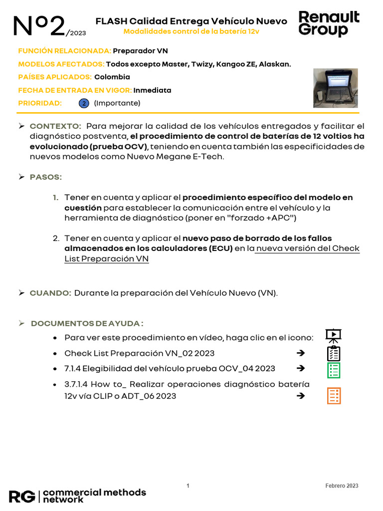 NVQD Flash N002-23 Modalidades Control Bateria 12v | PDF | Vehículos