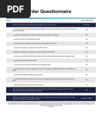 BAVQ-R Psychosis Questionnaire | PDF | Psychology | Behavioural Sciences