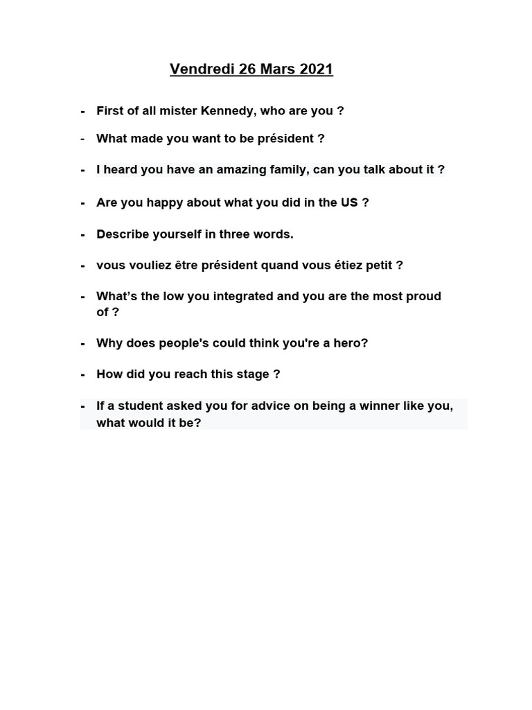 Final Task Questions | PDF